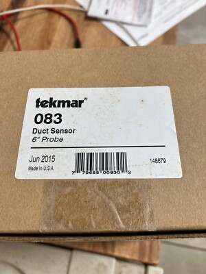 TEKMAR 083 DUCT SENSOR 6" PROBE | eBay