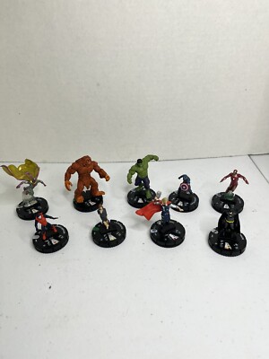 Heroclix 9 Figure Lot Marvel And Mix Lot | eBay