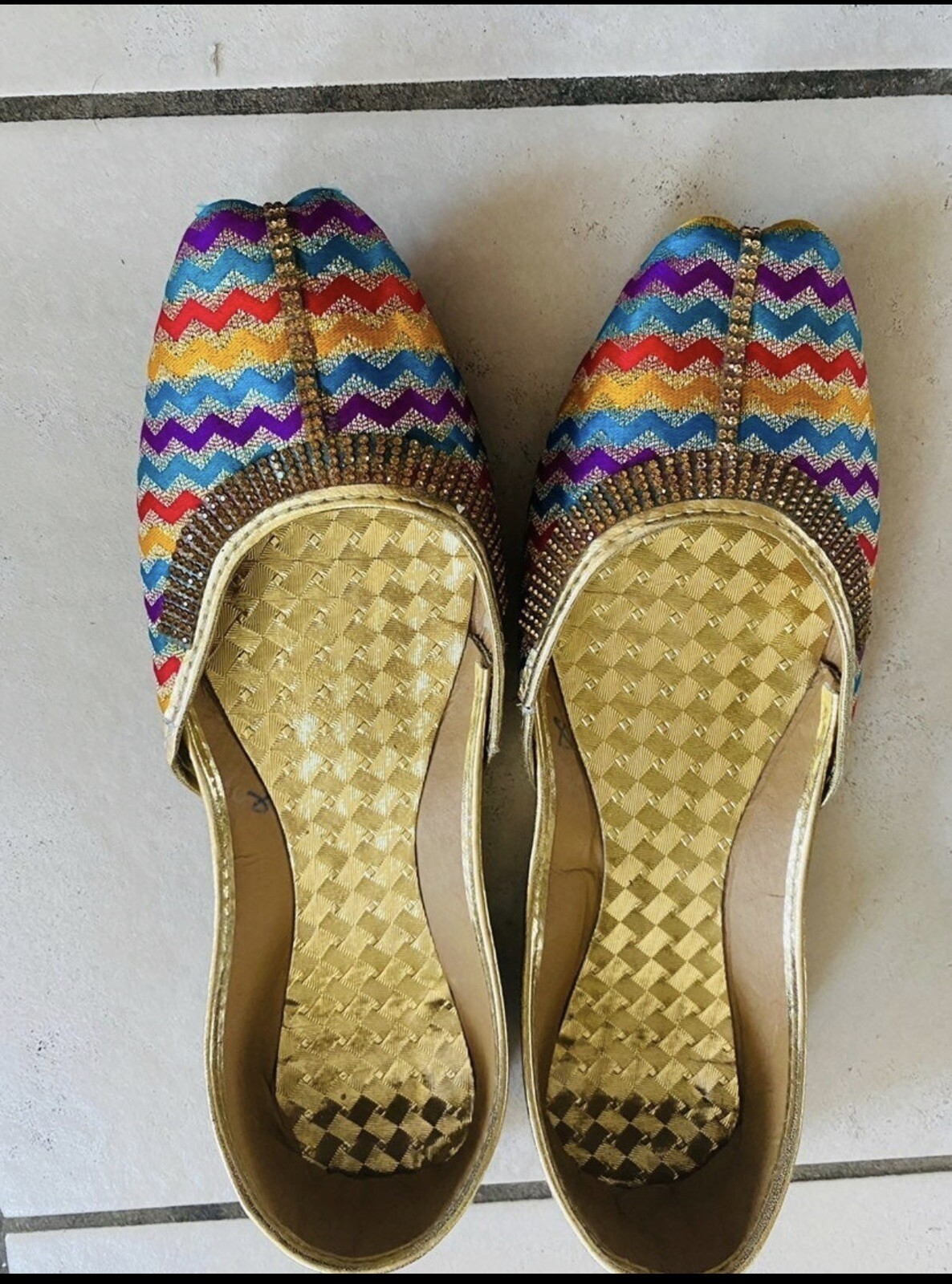 Women's Khussa Punjabi-Jutti Flats Pakistani/Indian (… - Gem