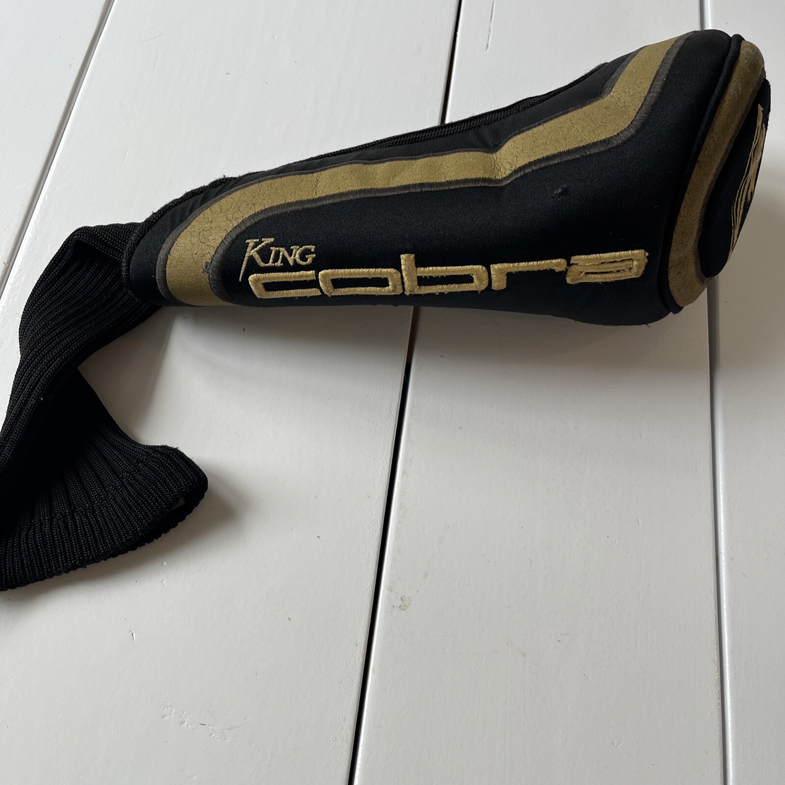 King Cobra Black/Gold Fairway Woods Golf Club Head Cover Long Neck ...