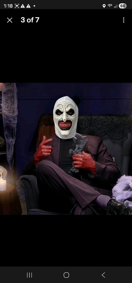 Terrifier Art the Clown Scary Killer Clown Mask High Quality Very Fast ...