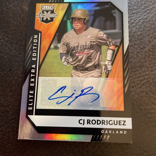 Cj Rodriguez Signed 2021 Panini Elite Extra Baseball Card. A’s Top ...