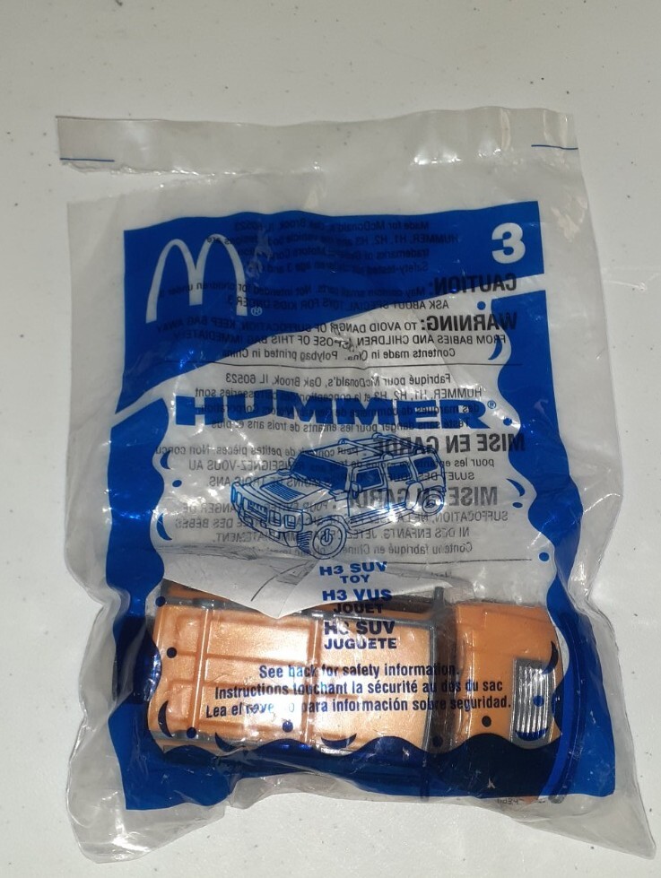 2006 McDonalds Happy Meal Hummer Toy H3 #3 New and Sealed C3 | eBay