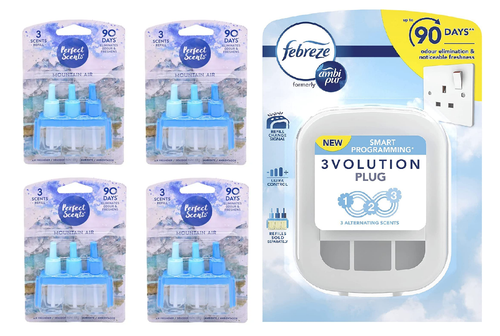 Febreze Plug In + 4 x Perfect Scents Refills (Or Refills On Their Own ...
