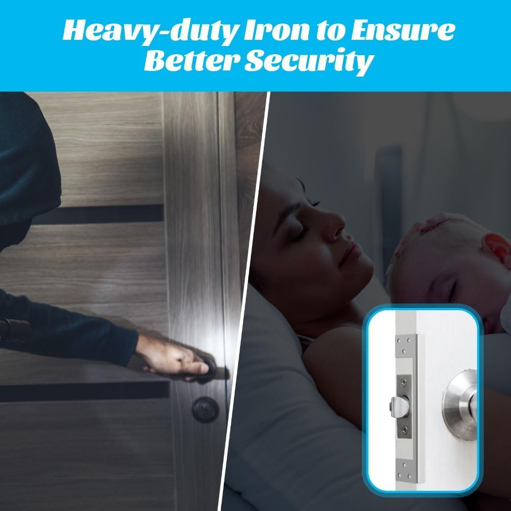 7 Inch Outswing Angle Latch Protector to Block Access to Door Lock ...