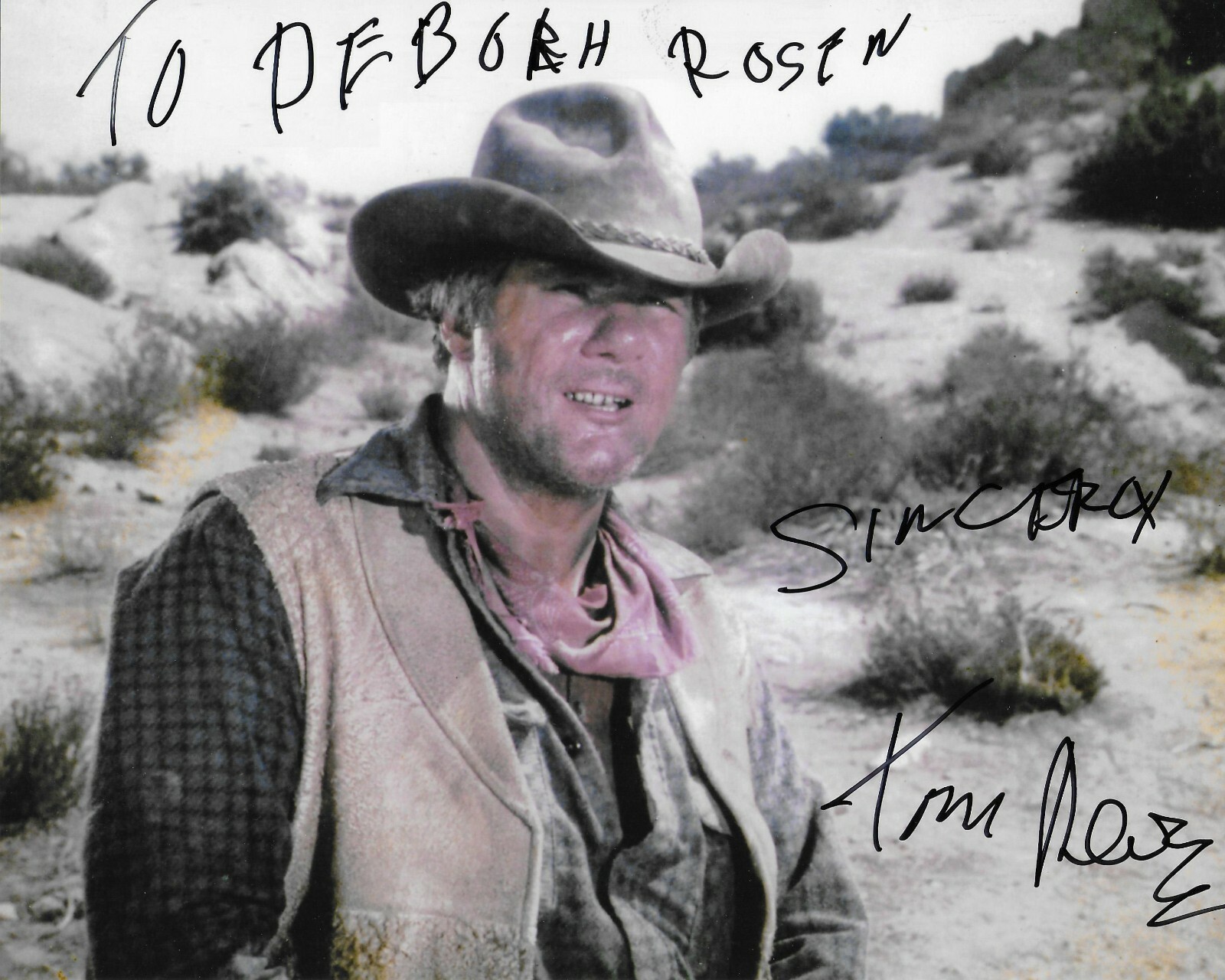 Tom Reese 1928-2017 Autographed 8X10 Photo (personalized to Deborah ...