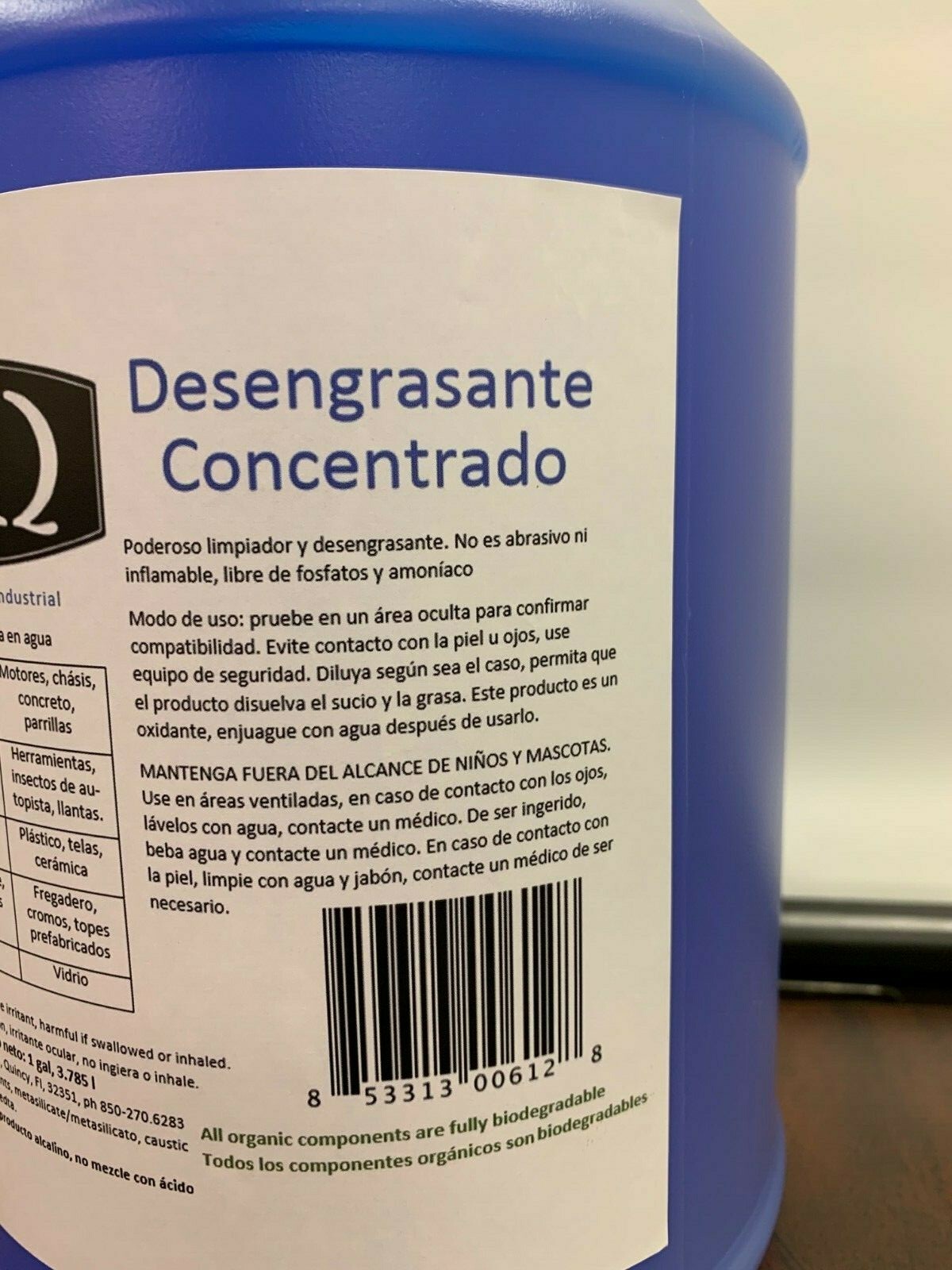 Gallon of Concentrated Degreaser (128 Oz), 16 Oz SQ Degrimer Hand ...