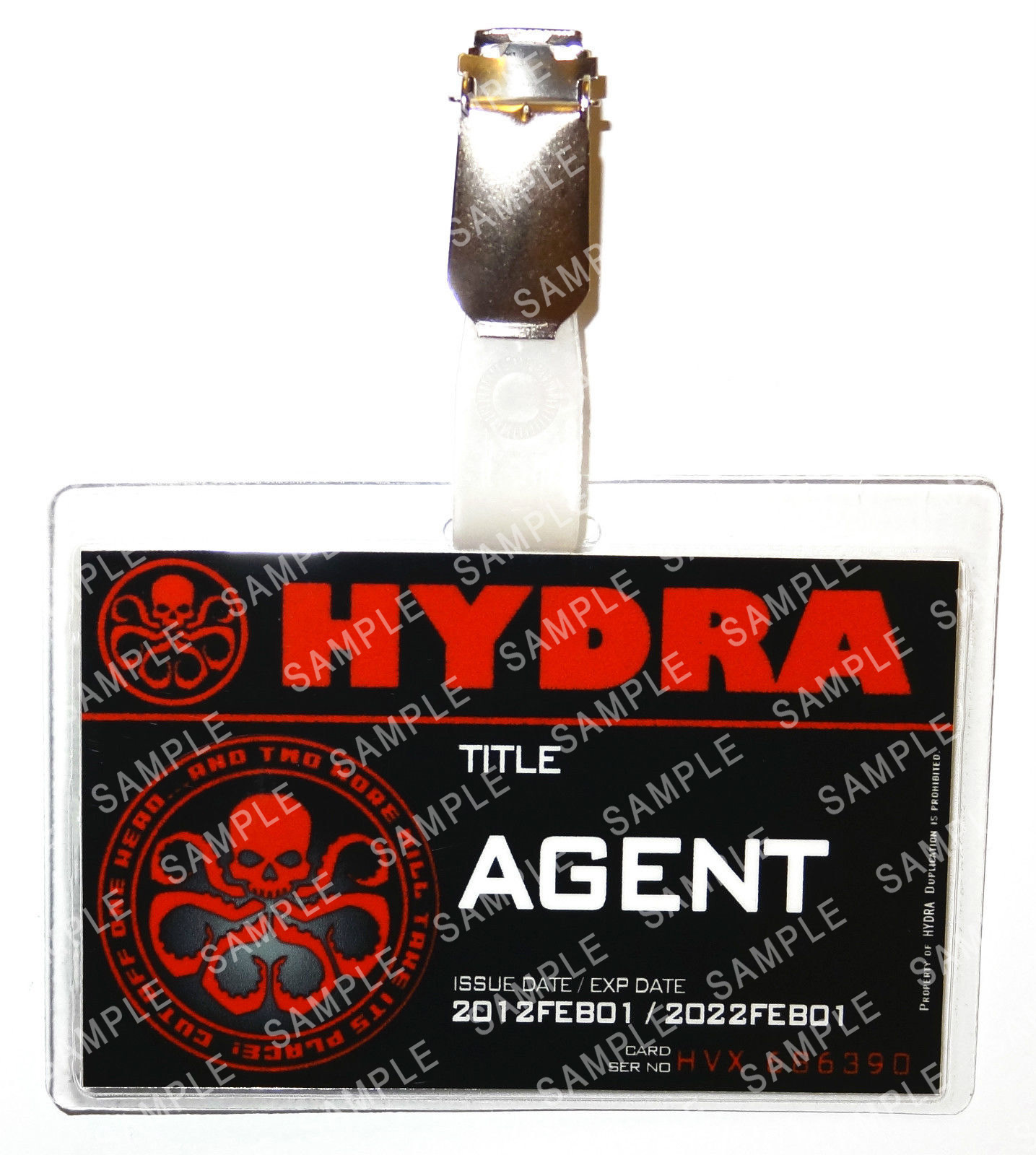 Hydra Agent Agents of Shield ID Badge Cosplay Prop Costume Comic Con ...