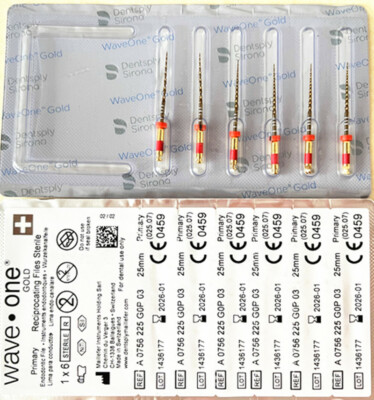Waveone Gold Wave One Primary 25mm Endodontic File Root Canal Dentsply ...