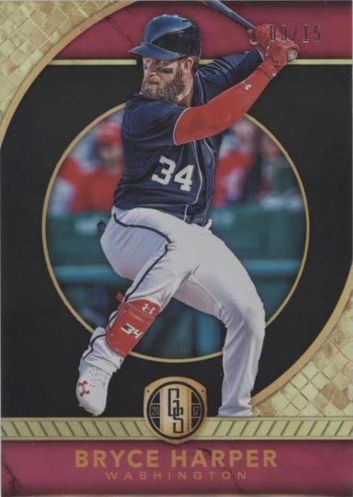 2017 Panini Chronicles - Gold Standard Bryce Harper #4 Black /15 for ...