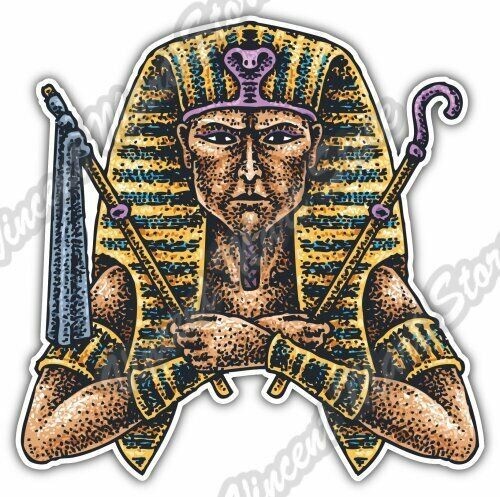 Egyptian Pharaoh God Sarcophagus Sphinx Car Bumper Vinyl Sticker Decal ...