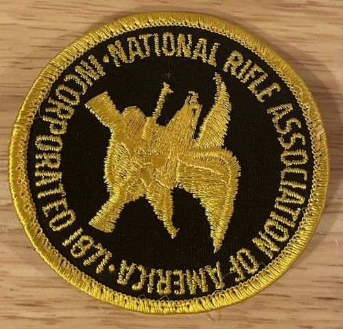 National Rifle Association Patch NRA 1871 Eagle Gold Black Embroidered ...