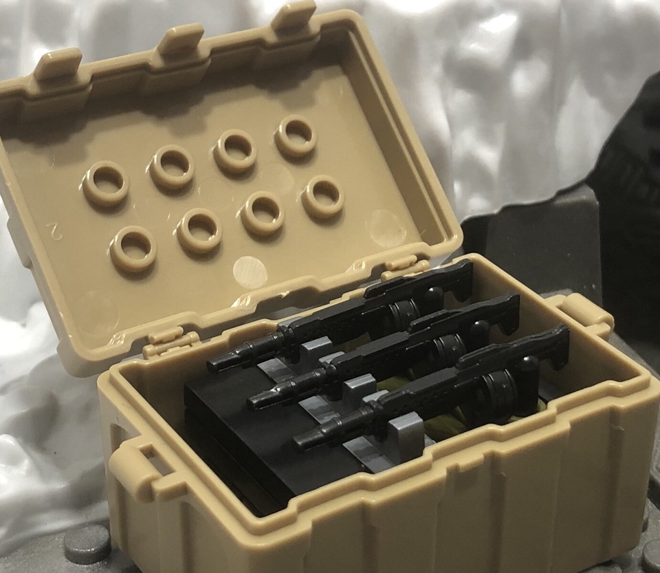 3 Blk Halo UNSC Light Machine Guns In Mega Bloks Construx Compatible ...