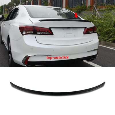 Real Carbon Fiber Rear Tail Trunk Spoiler Wing Lip Trim For Acura TLX ...
