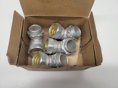 LOT OF (4) NEW OLD STOCK! APPLETON 1" ST LIQUID TIGHT CONNECTORS ST ...