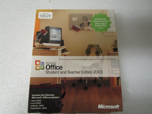 Microsoft Office Student and Teacher Edition 2003 - Includes 3 PC ...