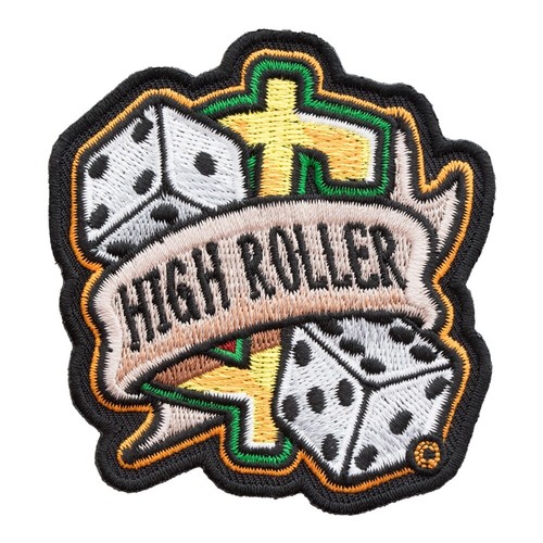 High Roller Craps Playing Dice Patch, Gambling Patches | eBay