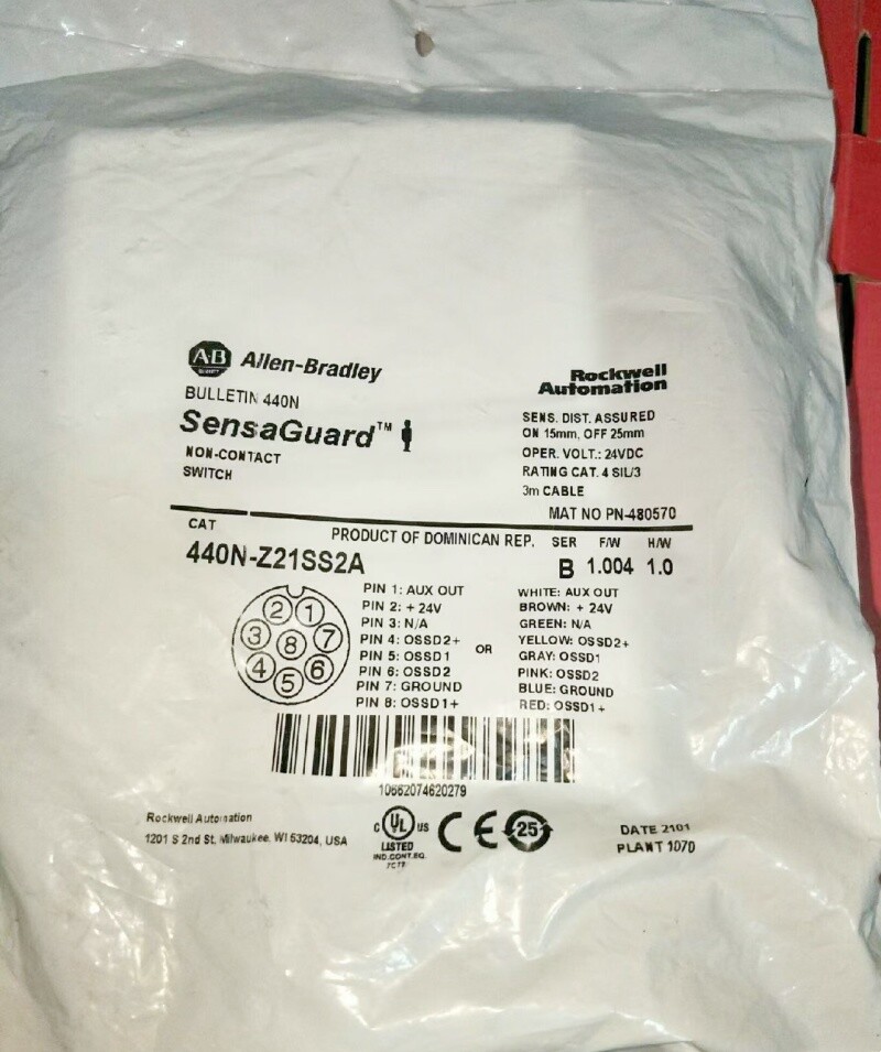 440N-Z21SS2A Allen Bradley 440NZ21SS2A SensaGuard Non-contact Switch | eBay