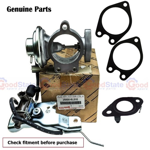 Genuine Toyota Hilux KUN26 KUN16 1KD 3.0 Diesel EGR Valve w Gasket Kit ...