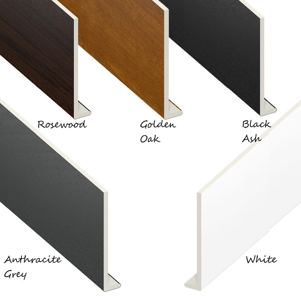uPVC Fascia Board 9mm Capping Soffit Board 5m Window Sill Cover White ...