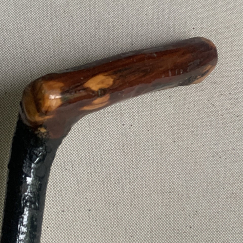 ANTIQUE IRISH BLACKTHORN SHILLELAGH WALKING STICK CANE PLUS BONUS STICK ...