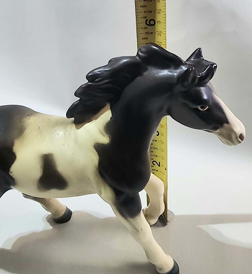 LARGE Lefton Dk. Brown & Cream Breyer Traditional Pinto / Paint Horse ...