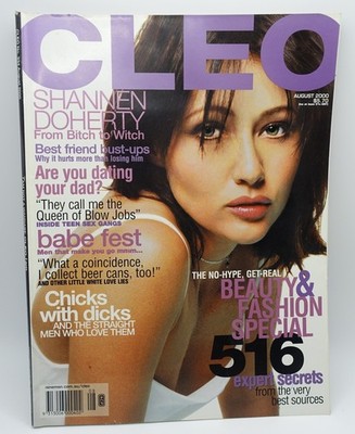 Cleo Magazine August 2000 Shannen Doherty Cover Vintage Australian ...