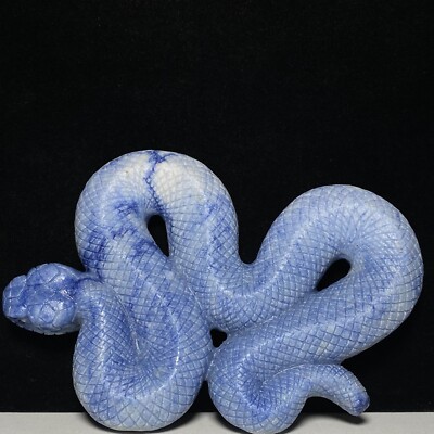 Natural Crystal Quartz Mineral Specimen Blue Veined Stone Handcarved ...