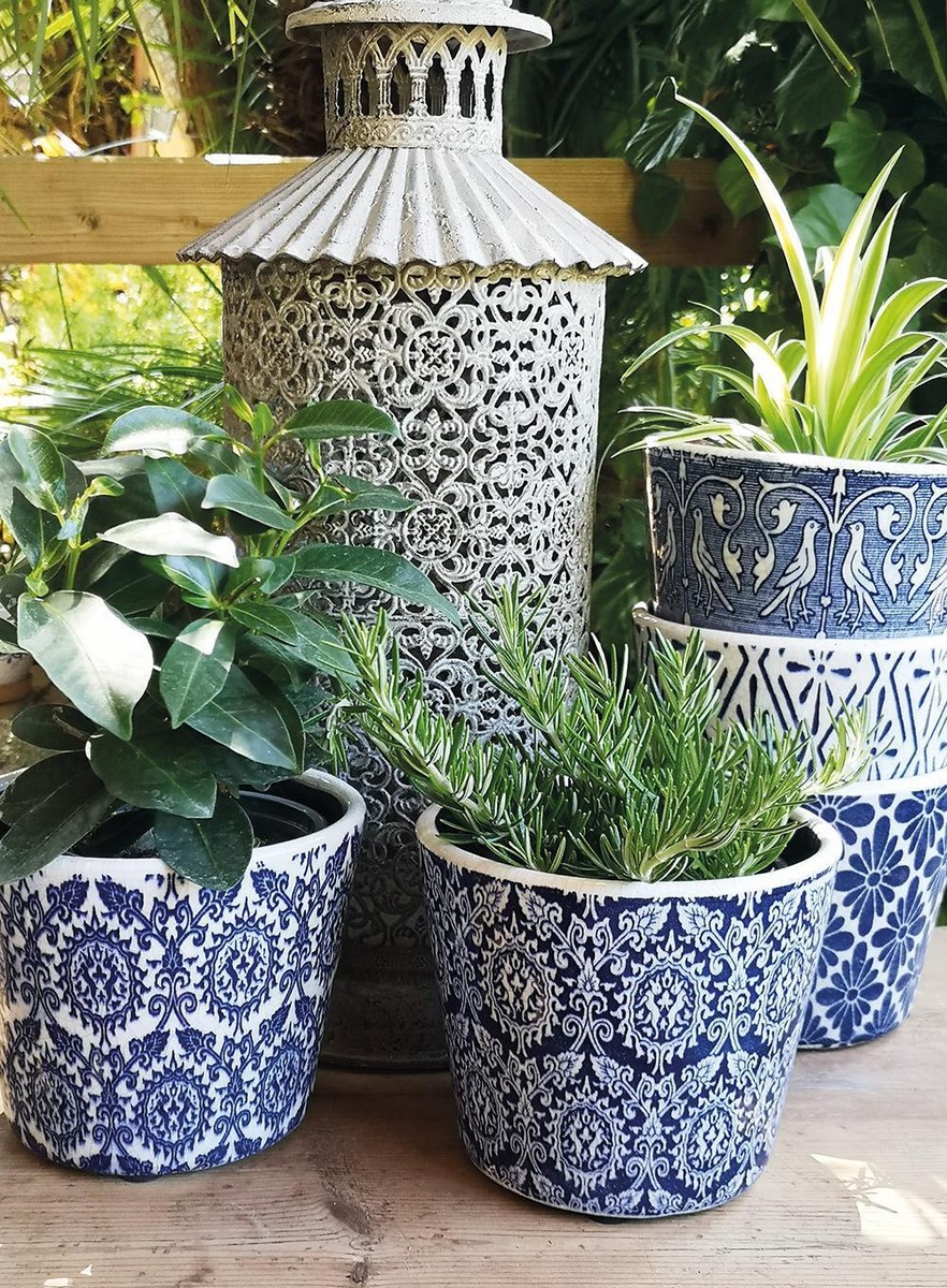 Glazed Clay Garden Pots