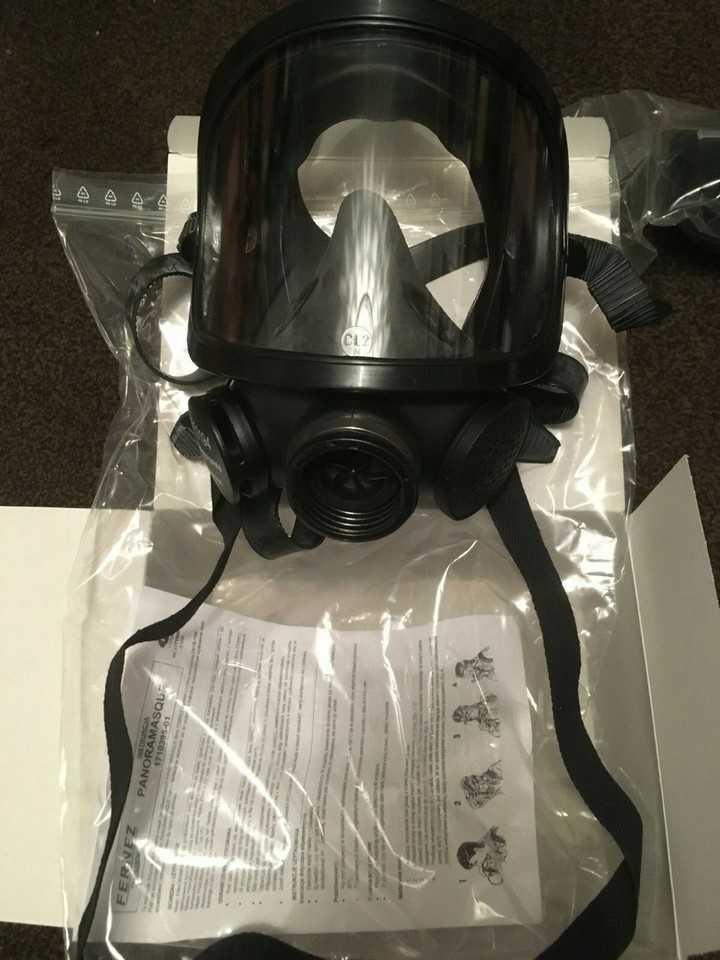 NEW NATO GAS MASK RESPIRATOR P3 CBR NBC Filter FULL PANORAMIC EN136 ...