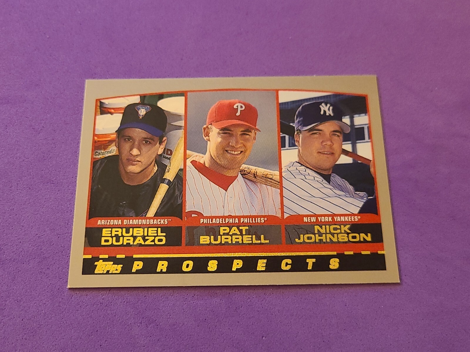 2000 Erubiel Durazo - Pat Burrell - Nick Johnson Topps #204 Rookie | eBay