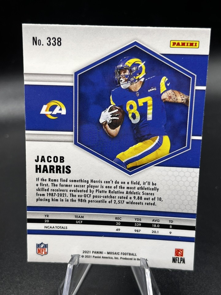 2021 Panini Mosaic Football Jacob Harris Rookie RC #338 | eBay