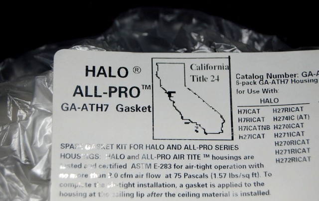 Halo 6 In. Recessed Ceiling Light Air-tite Gasket Kit for sale online ...