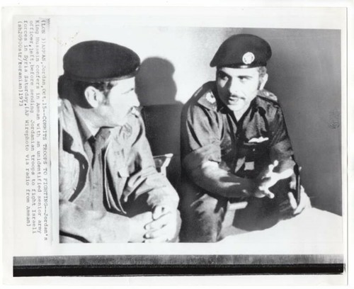 1973 Arab Israeli War Jordan King Hussein Commits Troops to Battle ...