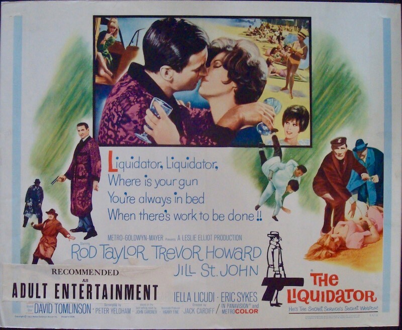 LIQUIDATOR half sheet movie poster B 22x28 ROD TAYLOR 1965 | eBay