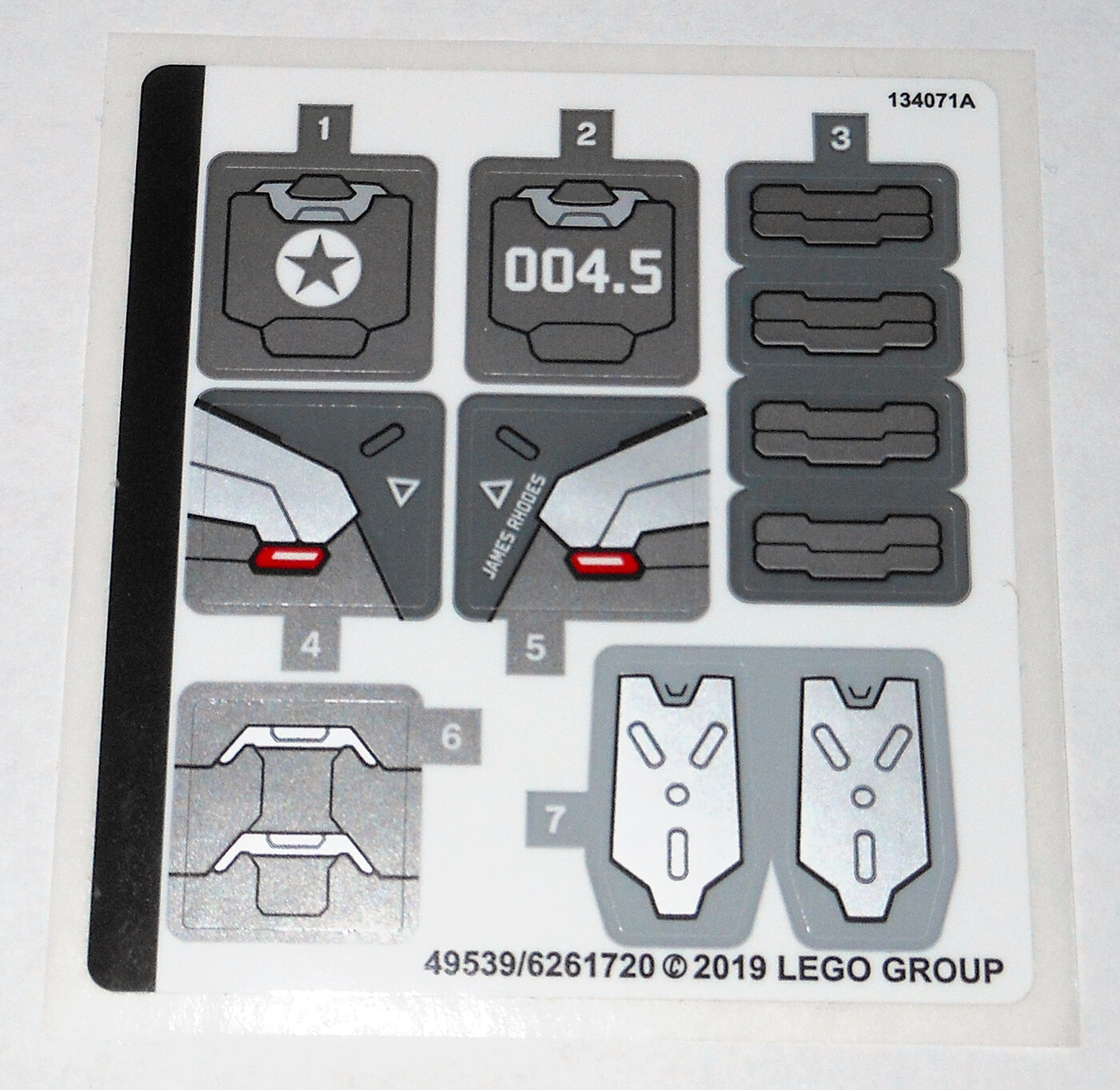 Lego NEW STICKER SHEETS: 76104 The Hulkbuster Smash-Up, 76124 War ...