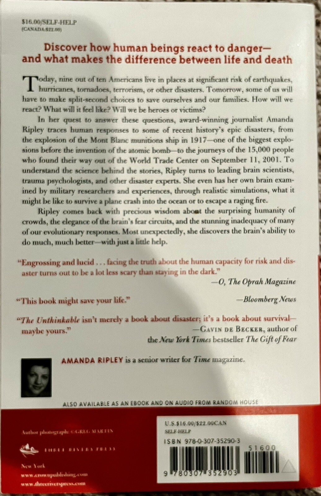 Unthinkable : Who Survives When Disaster Strikes - and Why by Amanda ...
