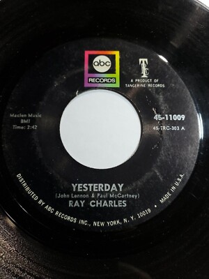 Ray Charles -Yesterday/Never Had Enough 7" 1967 ABC VG F93 | eBay