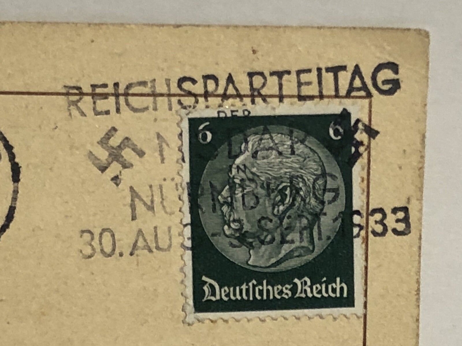Nürnberg Stempel Parteitag NSDAP Postkarte 1933 sehr selten | eBay
