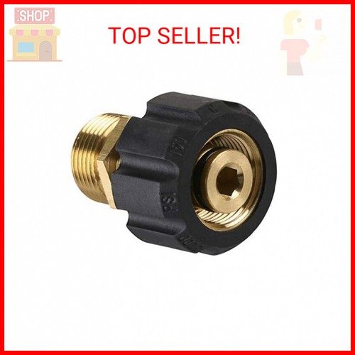 M MINGLE Pressure Washer Adapter, Metric M22 15mm Female Thread to M22 ...
