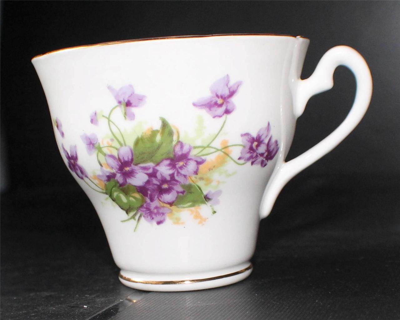 Vintage ROYAL YORK Bone China England VIOLETS Pattern #2531 Tea Cup | eBay