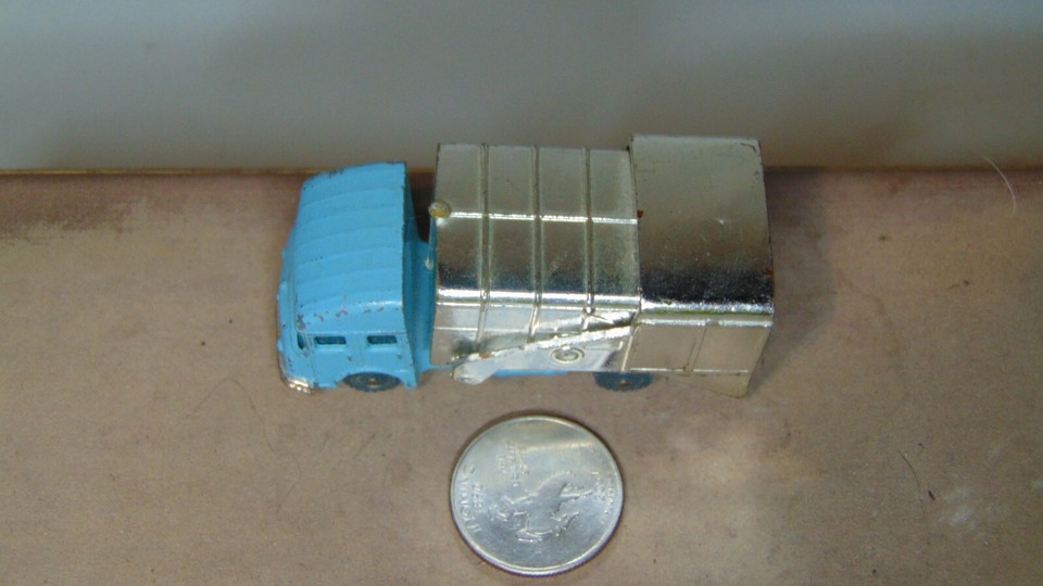 VINTAGE HUSKY S & D REFUSE VAN BLUE AND SILVER MADE IN GT BRITAIN | eBay