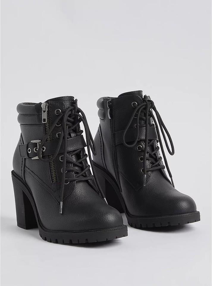 High Heel Combat Boots, Gr. 42-46, neu, bequeme Weite (auch für ...