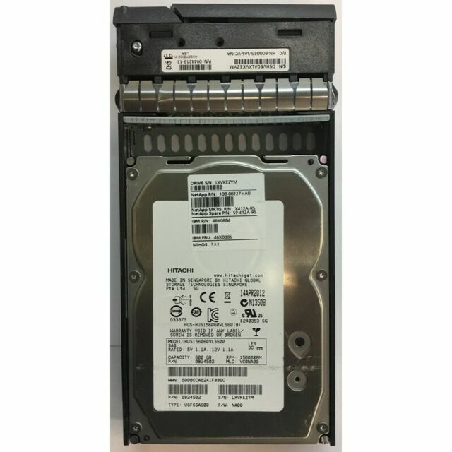 NetApp X412A-R5 600GB Internal 15000RPM 3.5" (10800227A0) HDD for sale ...