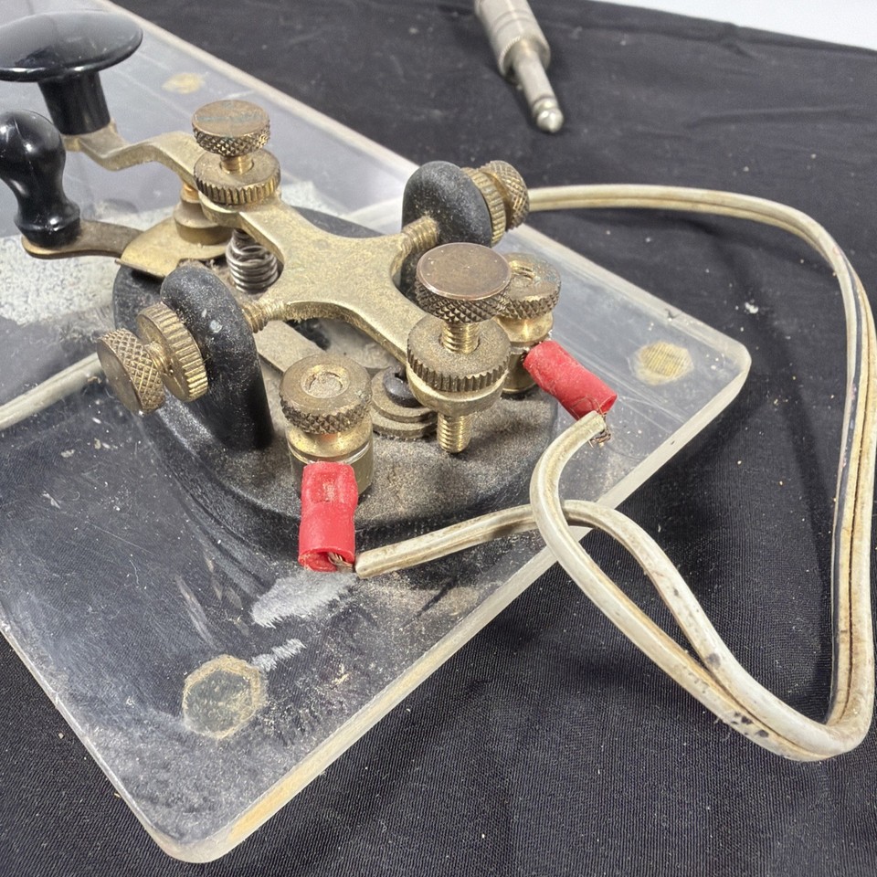 Vtg WWII WW2 Straight Morse Code Telegraph Key | eBay