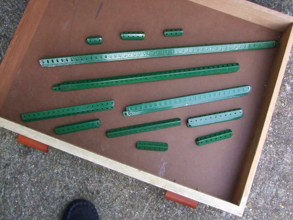 Meccano angle girders for set 10 in green94 in all | eBay UK