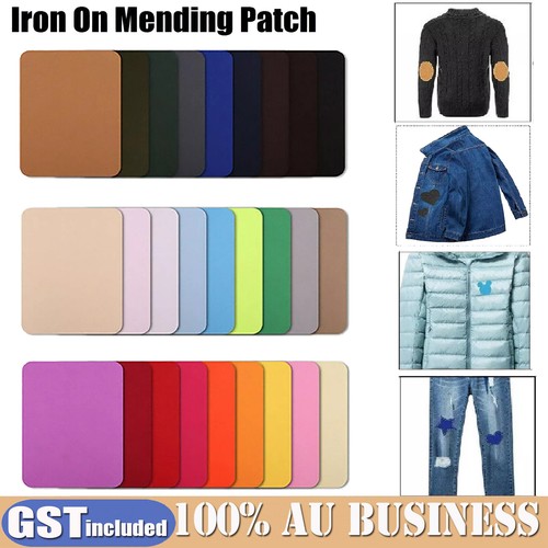 12X Iron On Mending Patch Repair Mender Patches Fabric Kit For Denim ...