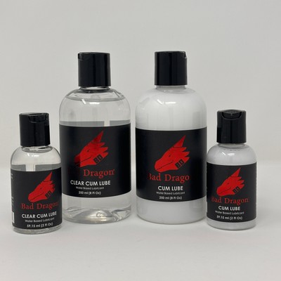 Bad Dragon Cum Lube Lubricant Water Based Personal Discreet Packaging ...