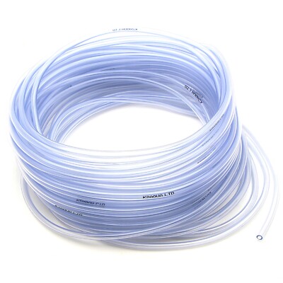 Clear 4mm Air Line Aquarium Fish Tank Pond Air Pump Hose Pipe Tube 4 ...