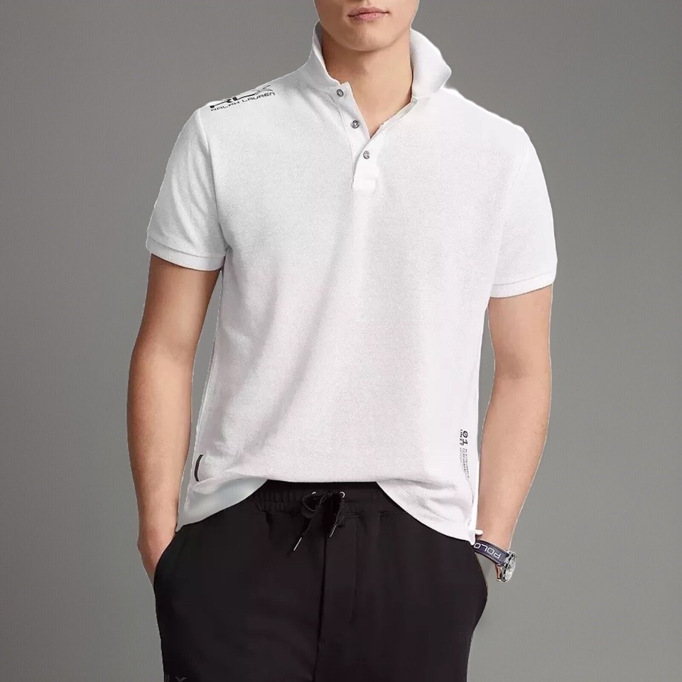 RLX RALPH LAUREN PURE WHITE CUSTOM SLIM FIT CLARUS POLO SHIRT MEN SIZE ...